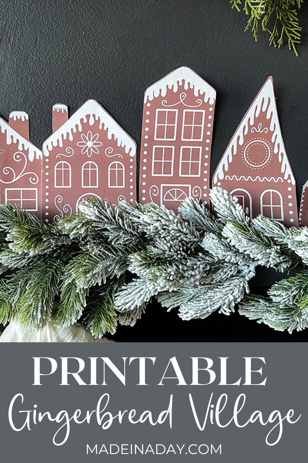 Printable Gingerbread Village Houses