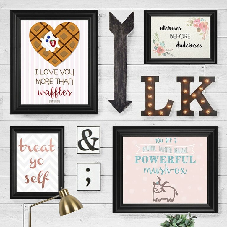 16 Adorable Valentines Day Wall Art Printables