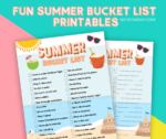 Summer Bucket List For Kids Printables | Made In A Day