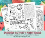 Summer Coloring Activity Book Printable | Made In A Day