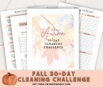 Fall Cleaning Checklist 30 Day Challenge
