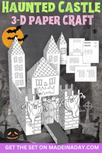 Haunted Castle Halloween Paper Crafts Printable