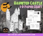 Haunted Castle Halloween Paper Crafts Printable