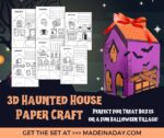 3D Haunted House Halloween Treat Boxes