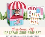 Christmas Elf Printable Ice Cream Shop