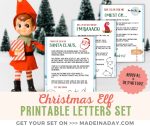 Printable Elf On A Shelf Letter Set