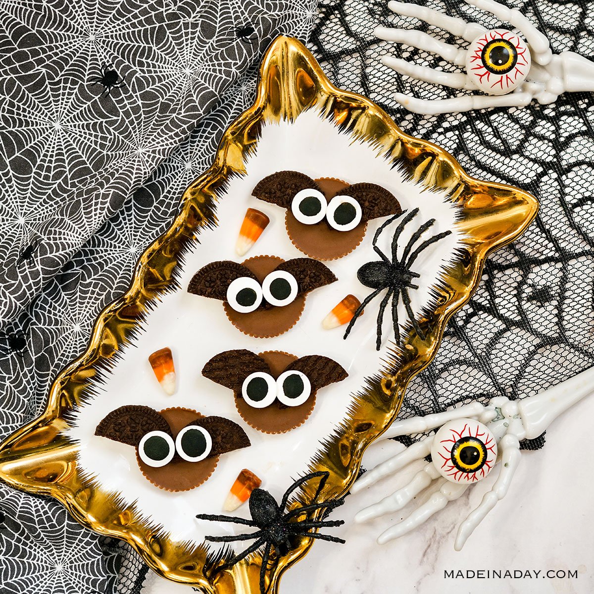 Halloween Reeses Bats Treats