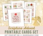 Advent Scripture Verses Printable Cards Set