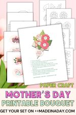 Printable Mothers Day Bouquet Craft