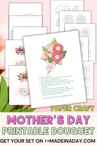 Printable Mothers Day Bouquet Craft