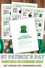 Printable St Patricks Day Scavenger Hunt