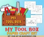 Dads Tool Box Card Paper Craft