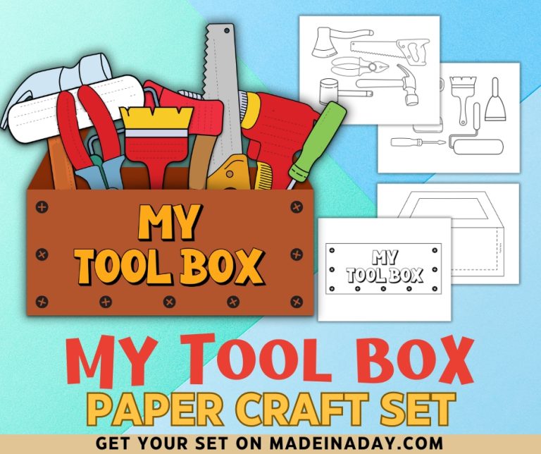 Dads Tool Box Card Paper Craft