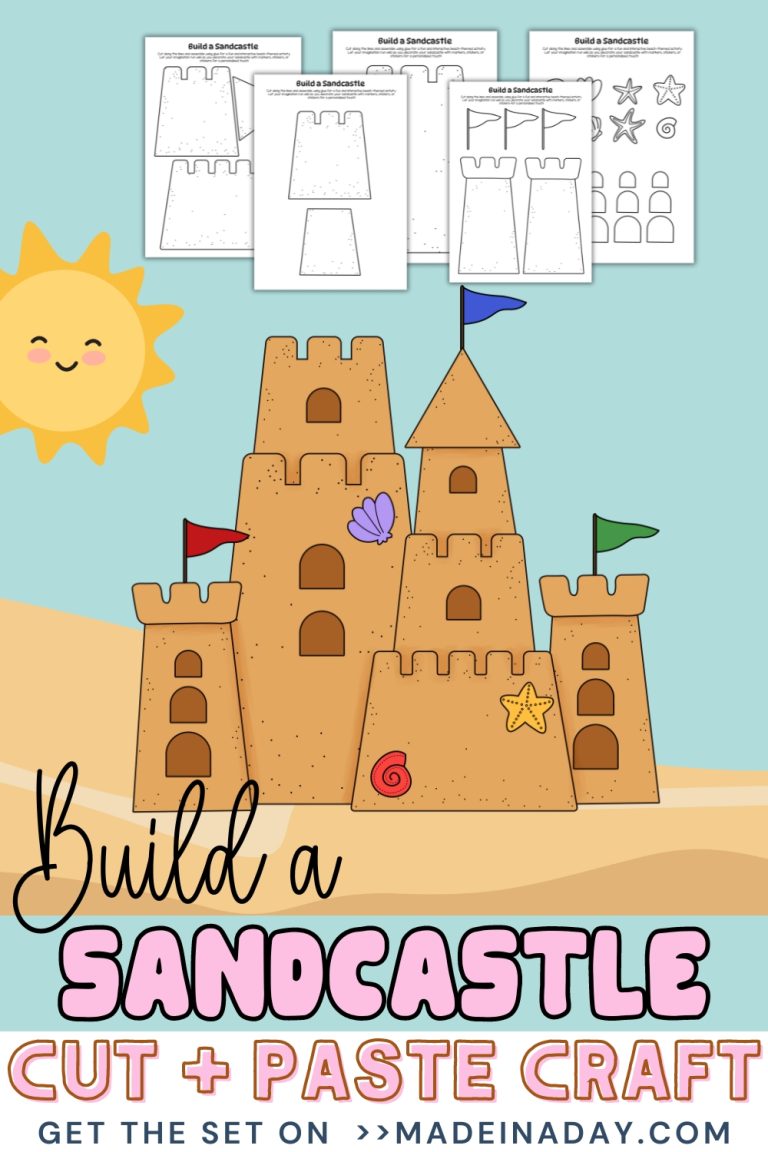 Build A Sandcastle Cut And Paste Activity