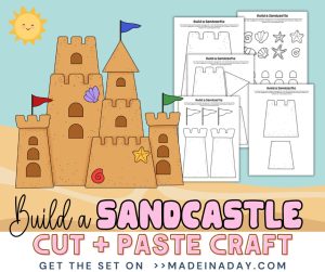 Build A Sandcastle Cut And Paste Activity