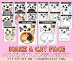 Printable Cat Head Cut And Paste Activity