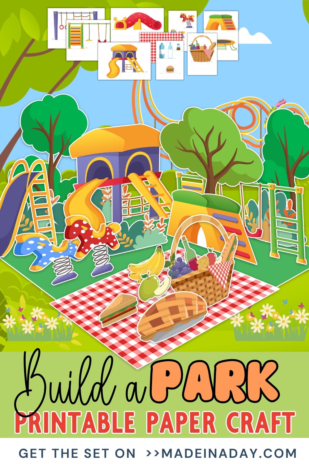 Printable Paper Playground Kids Craft