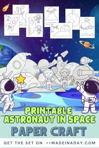 Printable Astronaut In Space Play Set