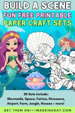 Free 3D Paper Craft Printable Sets