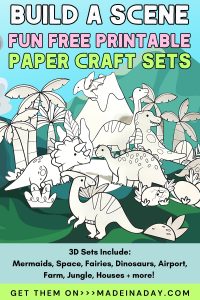 Free 3D Paper Craft Printable Sets