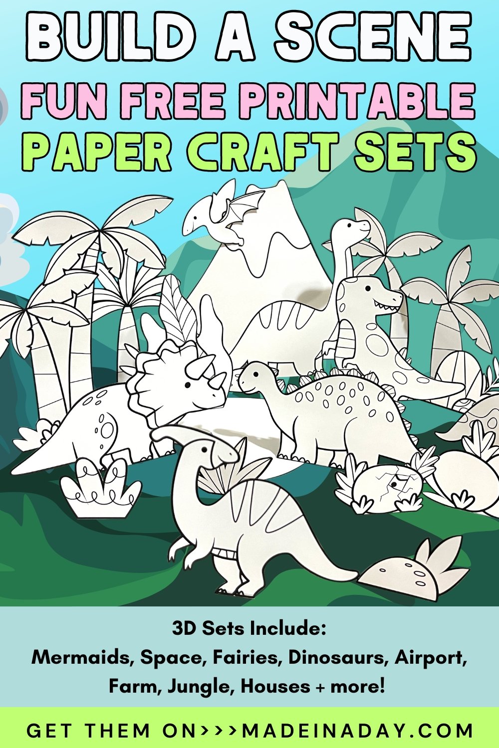 Free 3D Paper Craft Printable Sets
