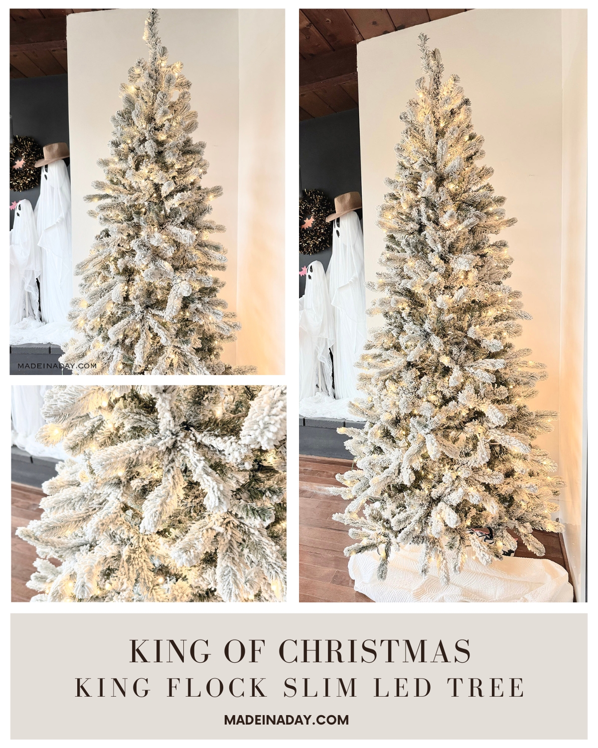 Spooky Cute Ghost Halloween Tree