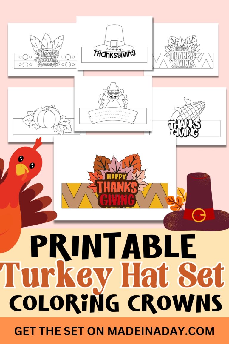 Thanksgiving Turkey Hat Crowns