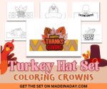 Thanksgiving Turkey Hat Crowns