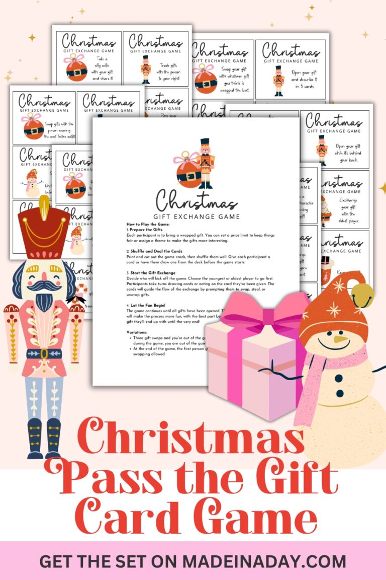 Christmas Pass The Gift Card Game