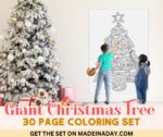 Giant Christmas Tree Coloring Pages